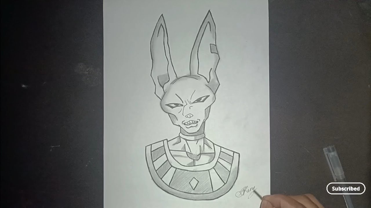 HOW TO DRAW LORD BEERUS🔥|| GOD OF DISTRACTION || dragon Ball || Goku ...