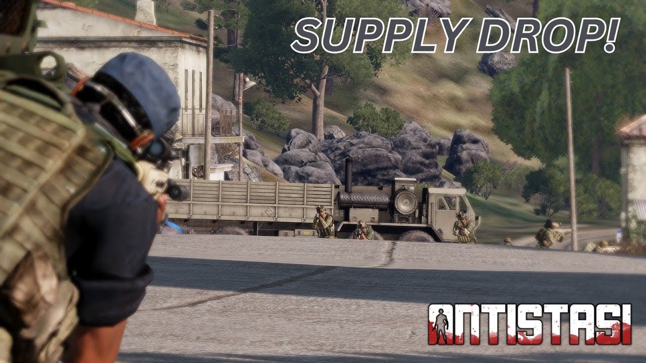 Arma 3 - Antistasi Antics Pt. 2 | Supply Drop & NATO Attack! - YouTube