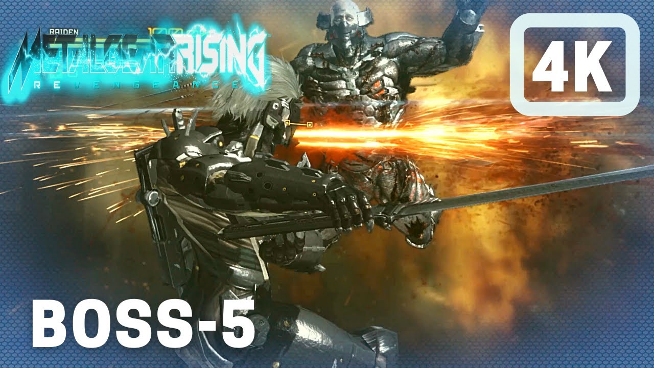 METAL GEAR RISING : REVENGEANCE | BOSS FIGHT - 5 | HARD MODE | (4K) No ...