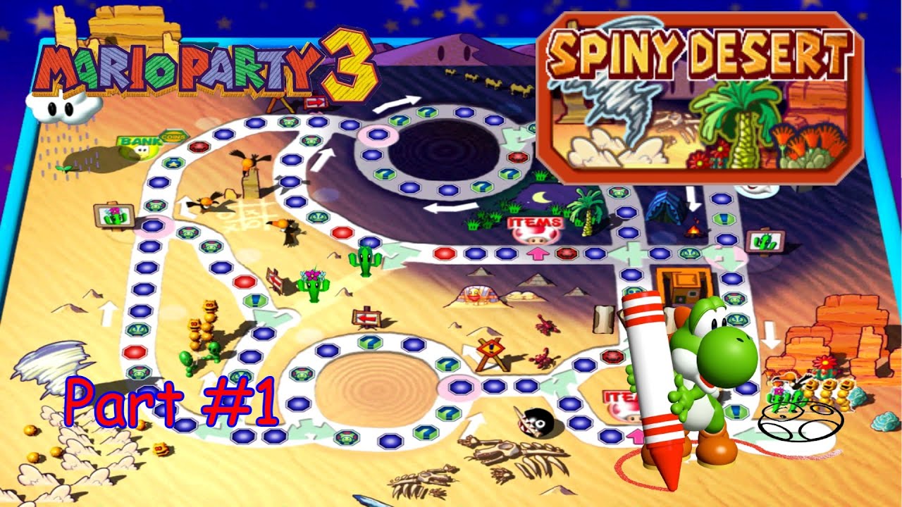 Mario Party 3: Spiny Desert {20 Turns} - Part #1 - YouTube