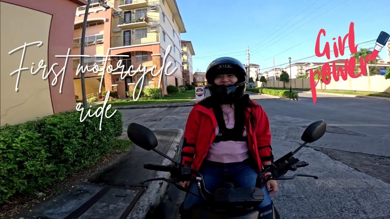First time motorcycle ride | lady rider | girl power - YouTube