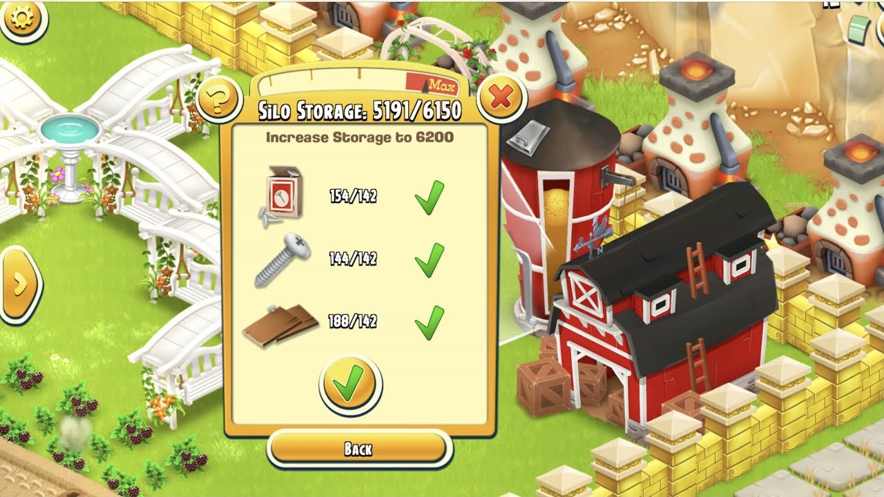 Increasing Silo Storage to 6200 | Hay Day Level 155 💜 - YouTube