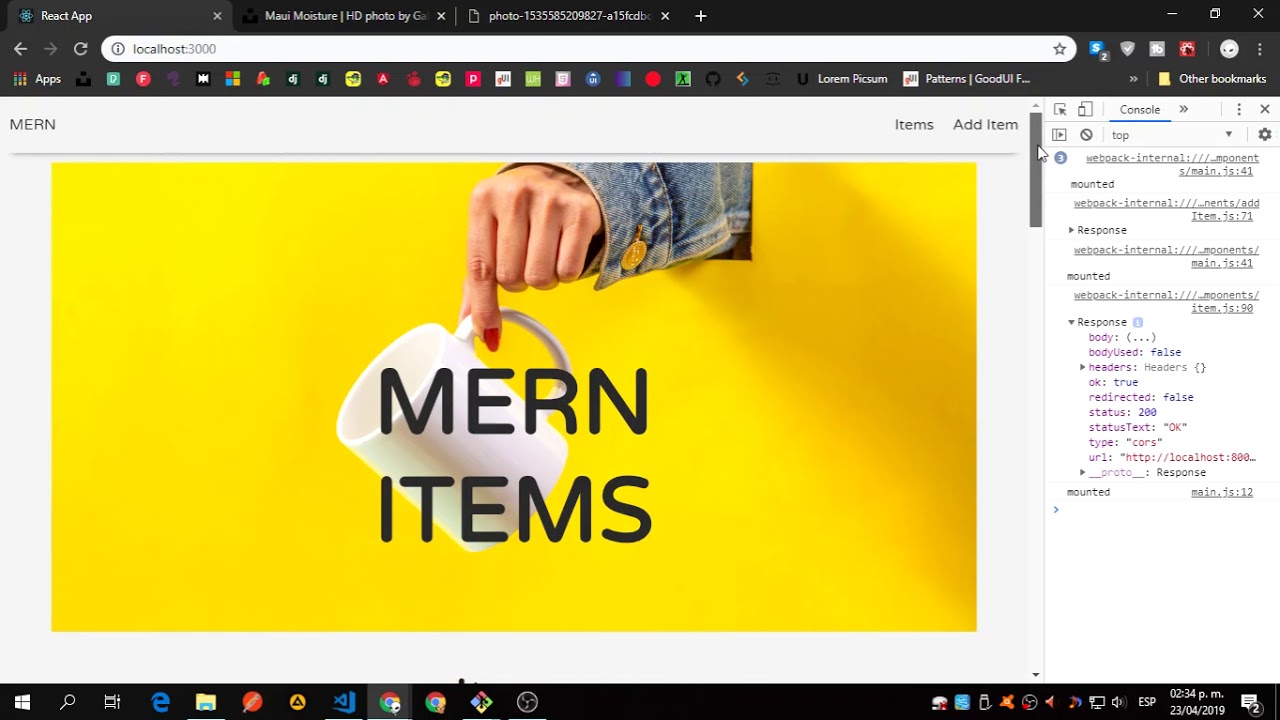 Simple MERN Stack App ( Mongo / Express / React / Nodejs ) - YouTube
