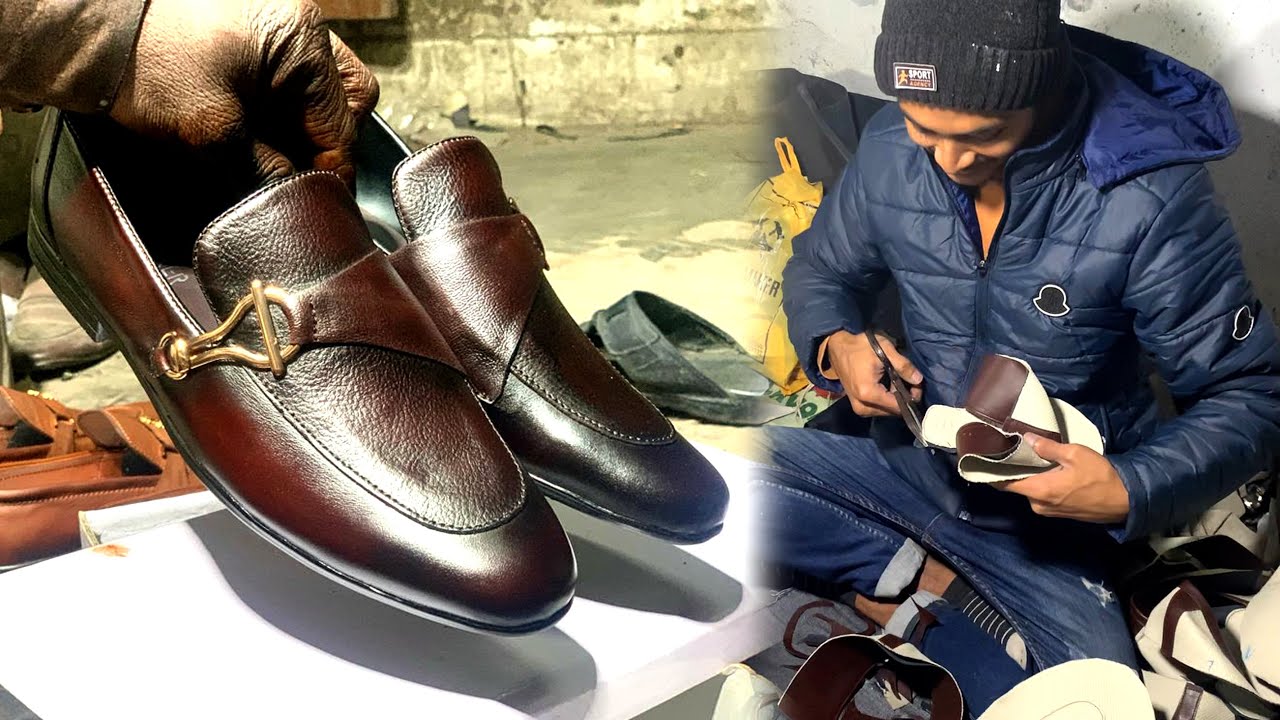Handmade Leather Shoes Manufacturing Process | Step by Step - YouTube