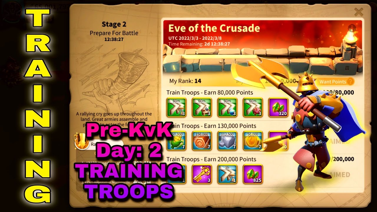 Rise Of Kingdoms: Pre-KvK Training Day LIVE Gameplay | Jumping My New ...