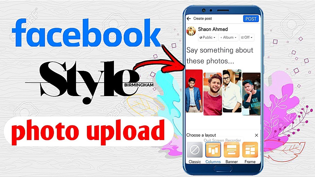 how to Facebook stylish photo post Bangla 2023 ||Facebook stylish photo ...