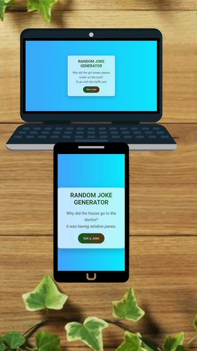 Random Joke Generator App using HTML, CSS, JavaScript - YouTube