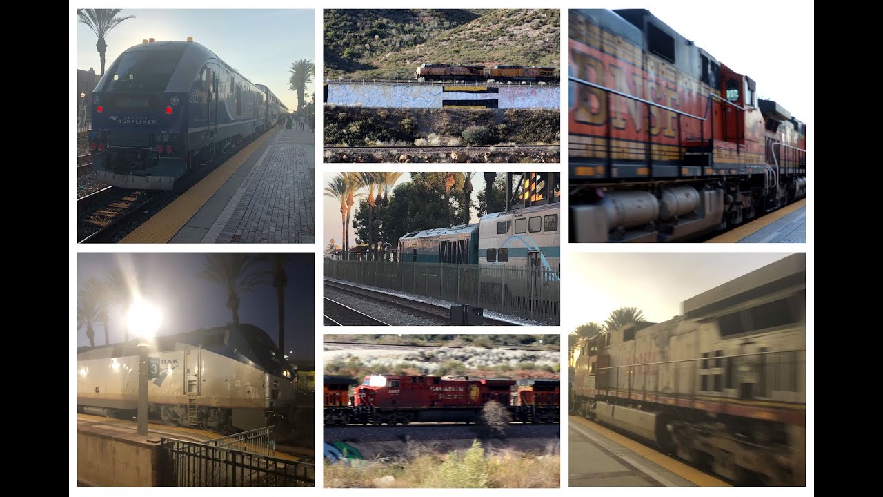 Train Mania! Railfanning the Cajon and Fullerton 2-1-25: 6 Monster ...