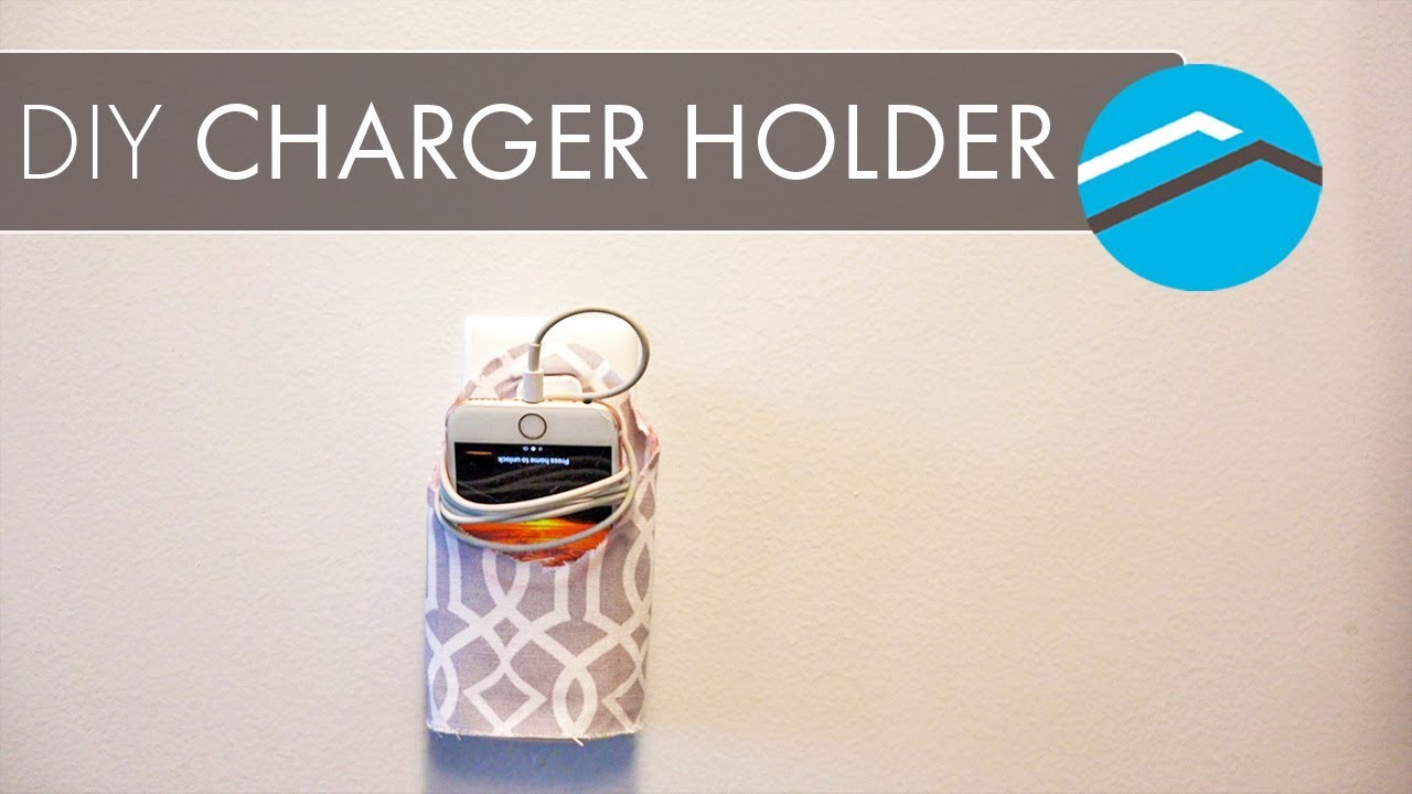 DIY Phone Charger Holder - YouTube
