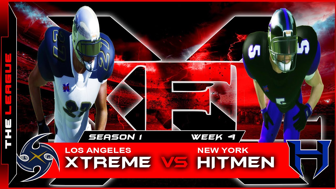 Los Angeles Xtreme vs New York Hitmen » BACKBREAKER XFL (WEEK 4) GAME ...