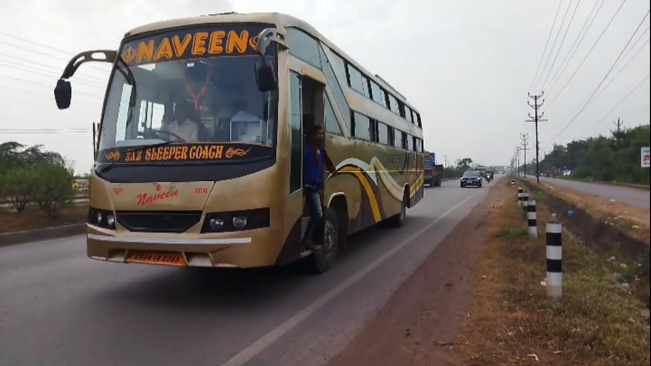 Naveen Travels Bus 🔥🔥| Running On Raipur Outer Ring Road | Chhattisgarh ...