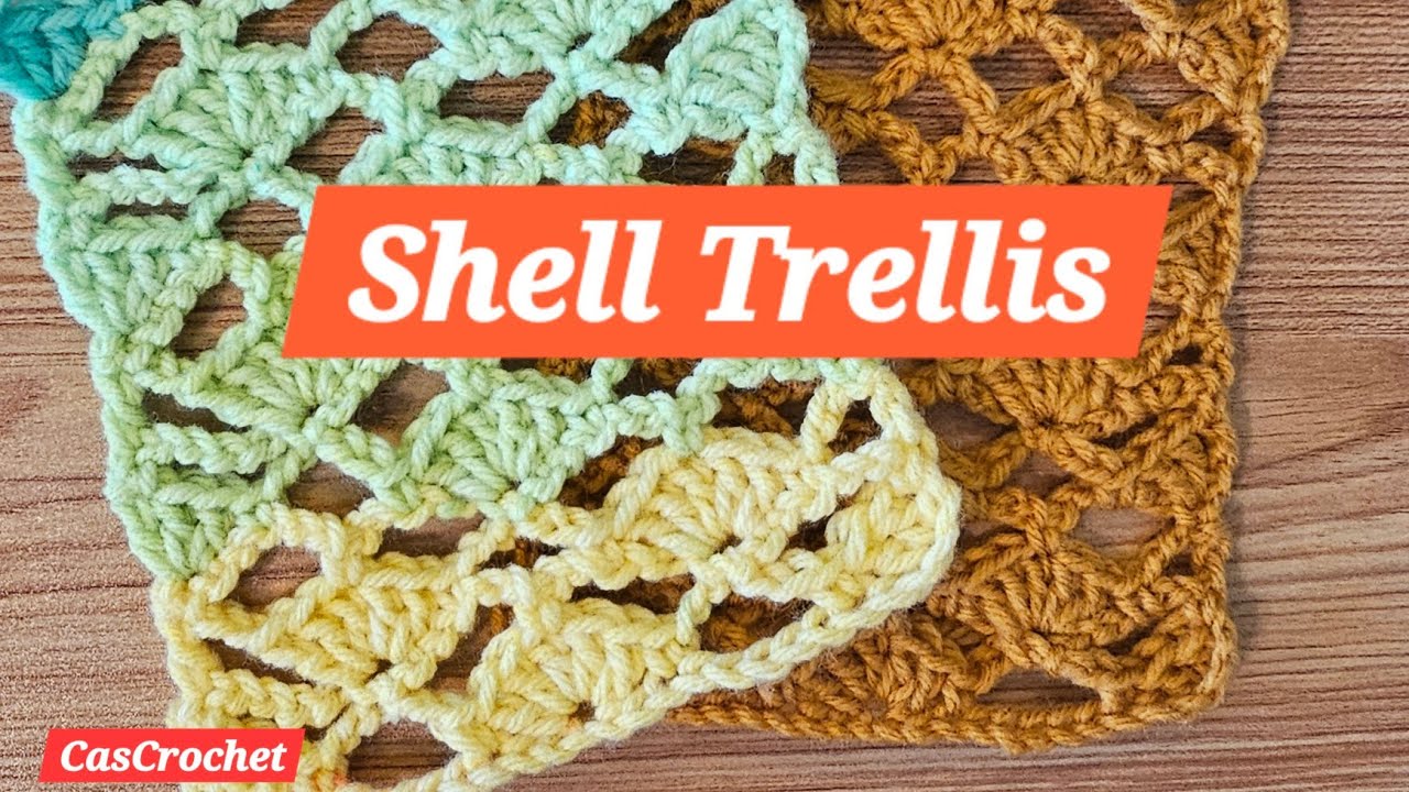 How to Crochet Trellis Stitch || Crochet Easy Spring / Summer stitch ...