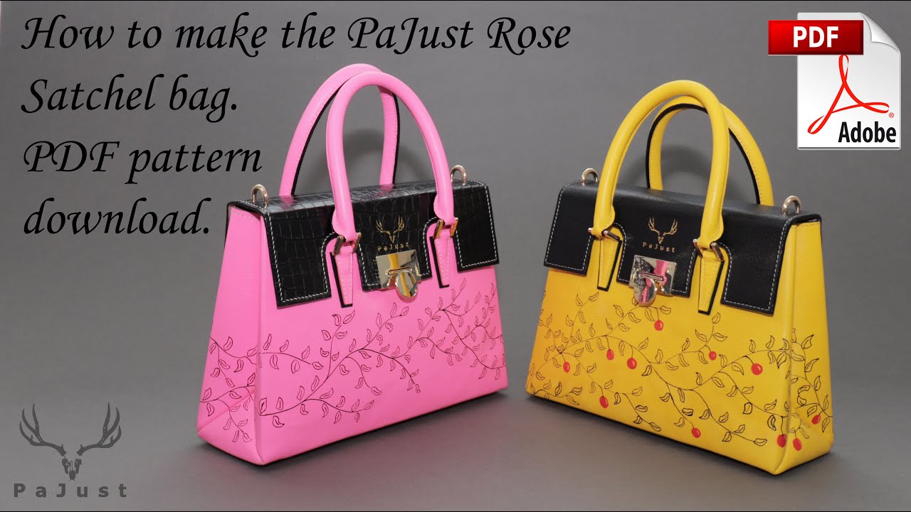How To Make A Stylish Satchel Bag [PDF Pattern Download] - YouTube