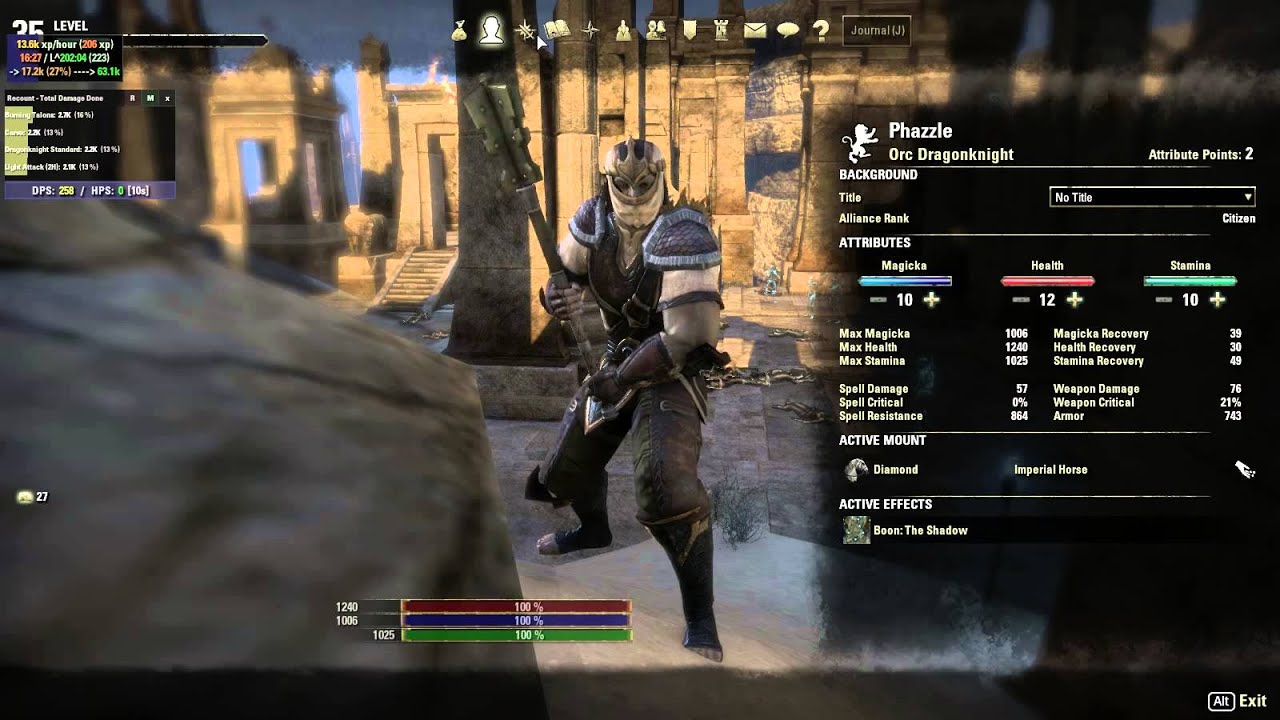 ESO Dragon Knight Build: Glass Hammer (with Dragon Knight Standard ...