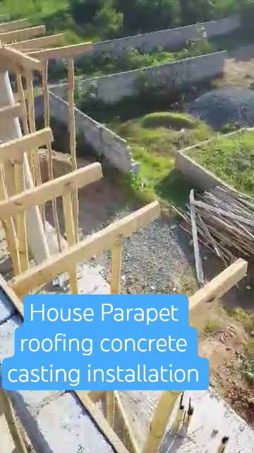 parapet roofing concrete casting design contact Ebenco - YouTube