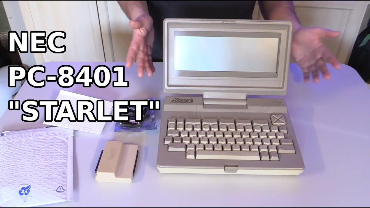 Obscure Tech Review: NEC "Starlet" Laptop From 1985 - YouTube