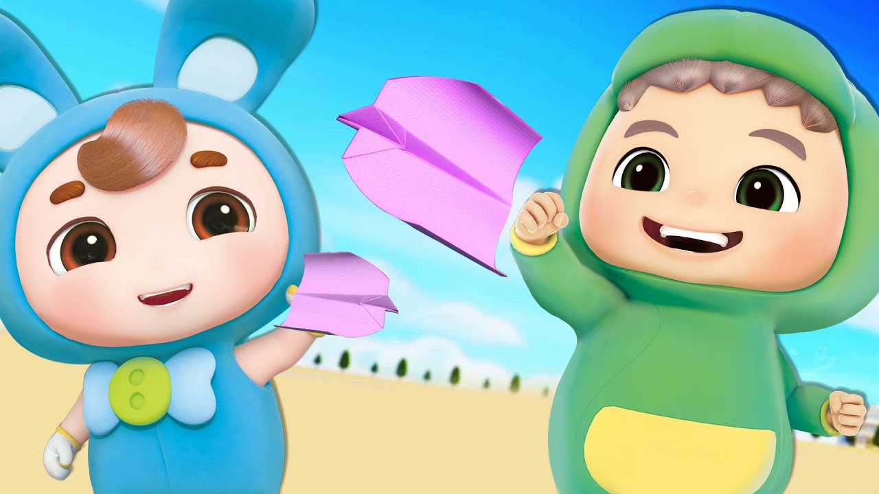 Paper Plane Race - GoGo Bus Craft Fun | cartoons For Kids | Kids Shows ...