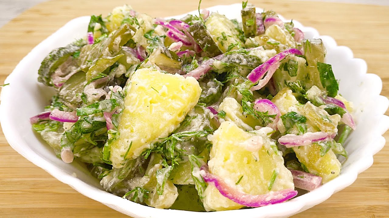 Der leckerste deutsche Salat! Ich werde nie müde, diesen Salat zu essen ...