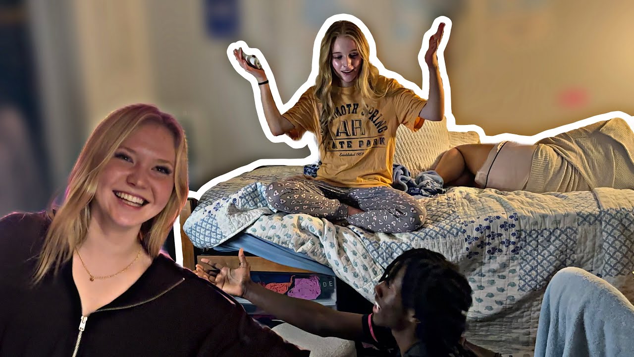 ASKING COLLEGE GIRLS TO SLEEPOVER AT THEIR DORMS!!! - YouTube