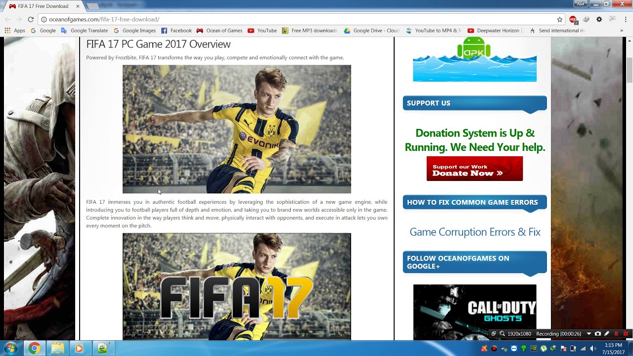 How to properly setup Fifa 17 game ? - YouTube
