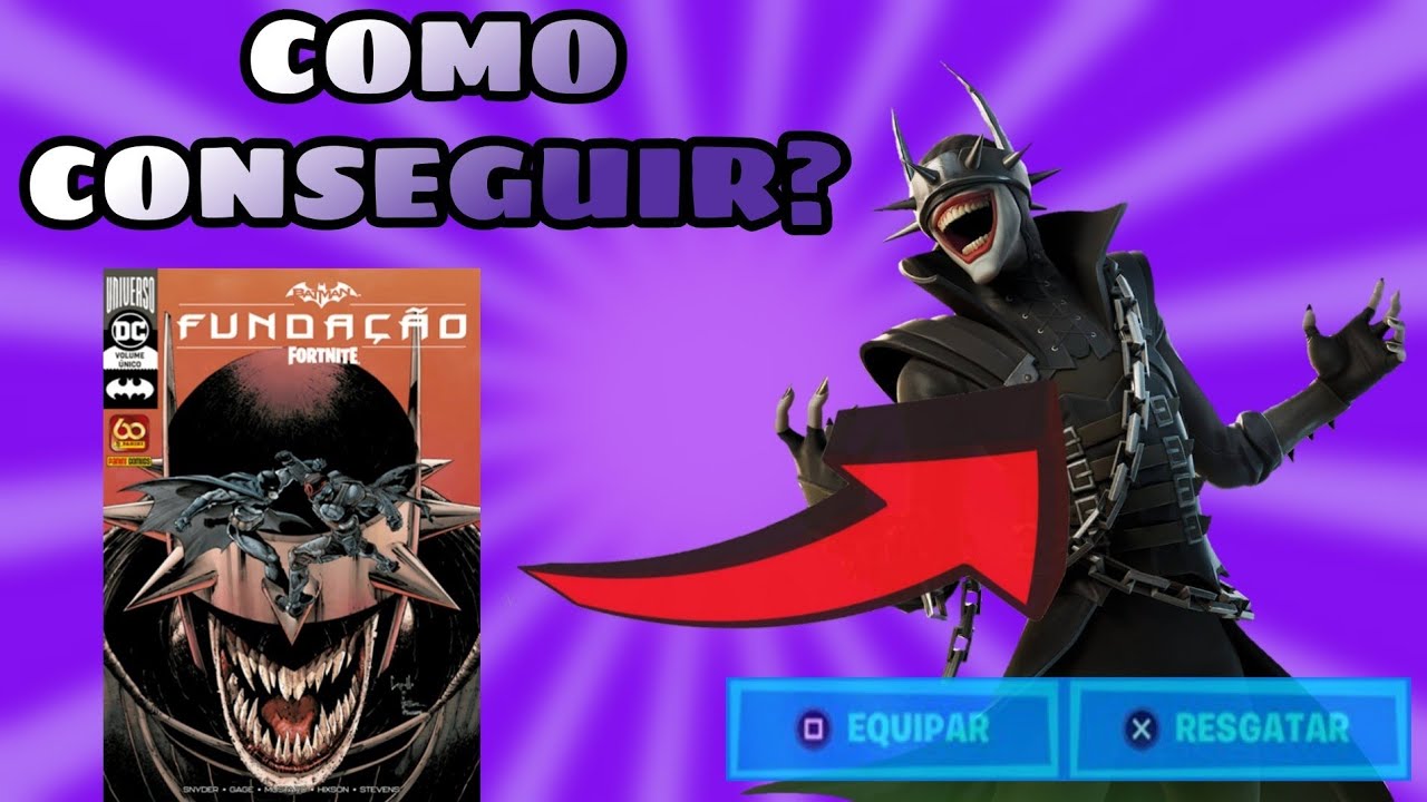 COMO CONSEGUIR A NOVA SKIN DO BATMAN QUE RI | COMO COMPRAR A HQ ...
