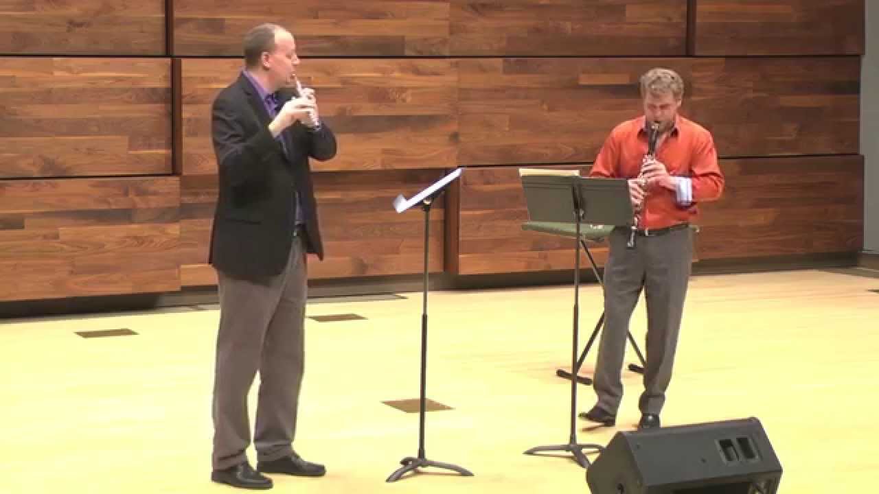 Robert Muczynski - Duos for flute and clarinet (complete) - YouTube