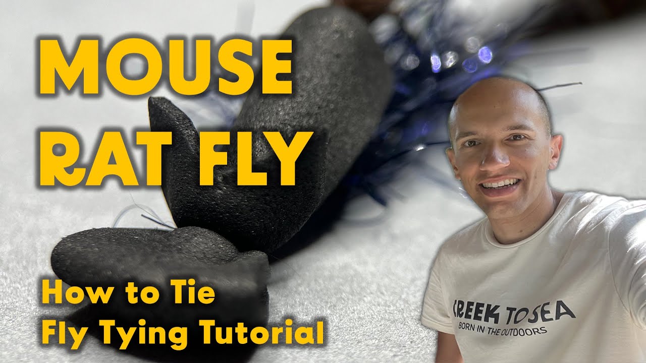 Mouse Rat Zonker Foam Fly Tying tutorial how to tie fishing trout bass ...