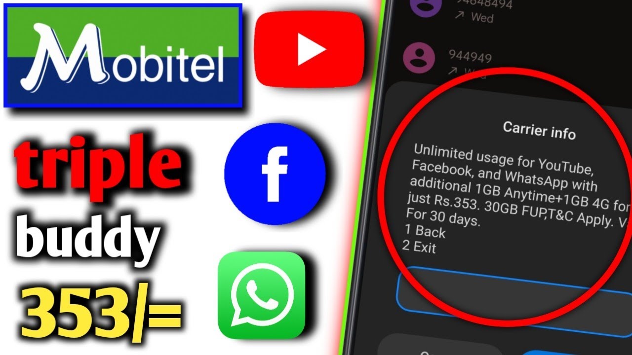 mobitel triple buddy activation | mobitel triple buddy package active ...