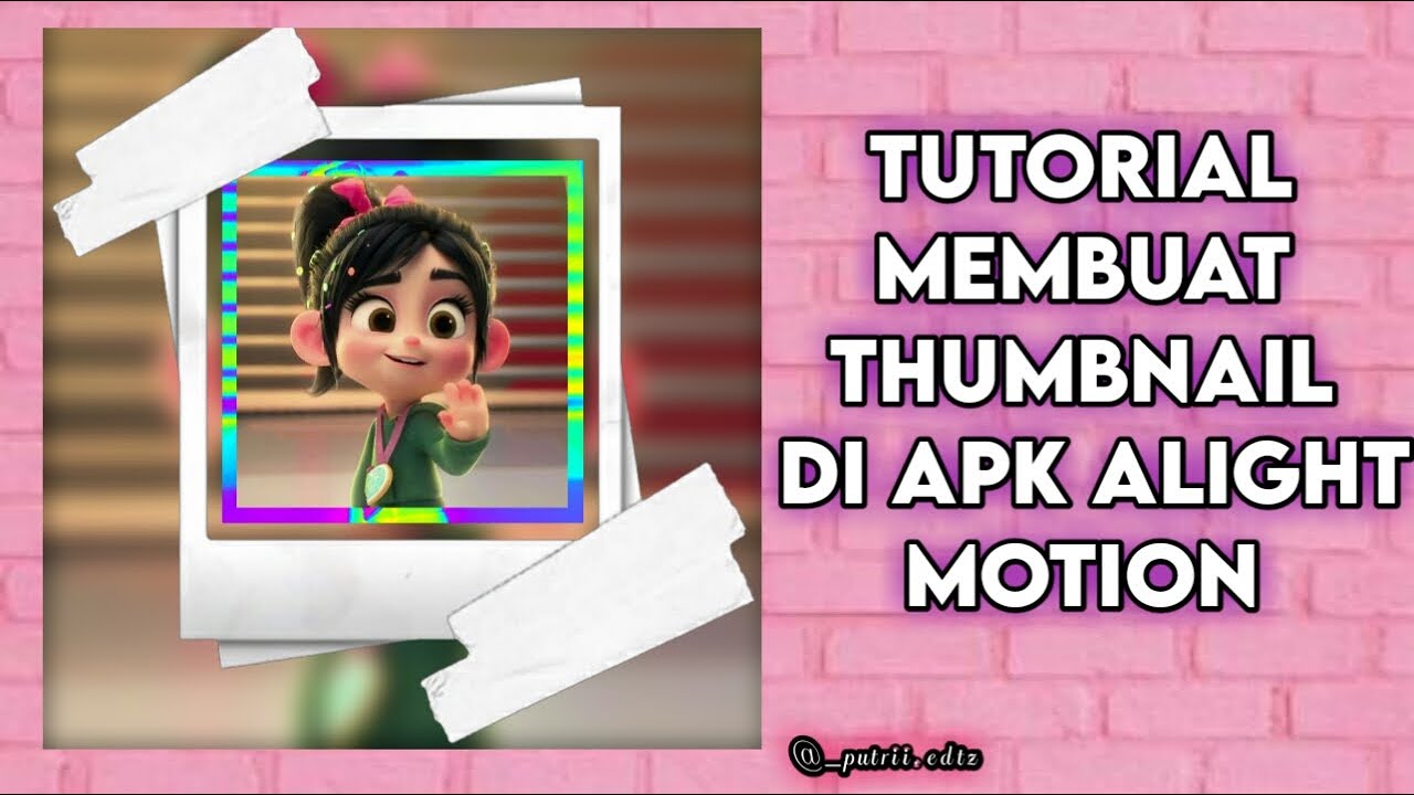 Tutorial membuat thumbnail di apk alight motion - YouTube