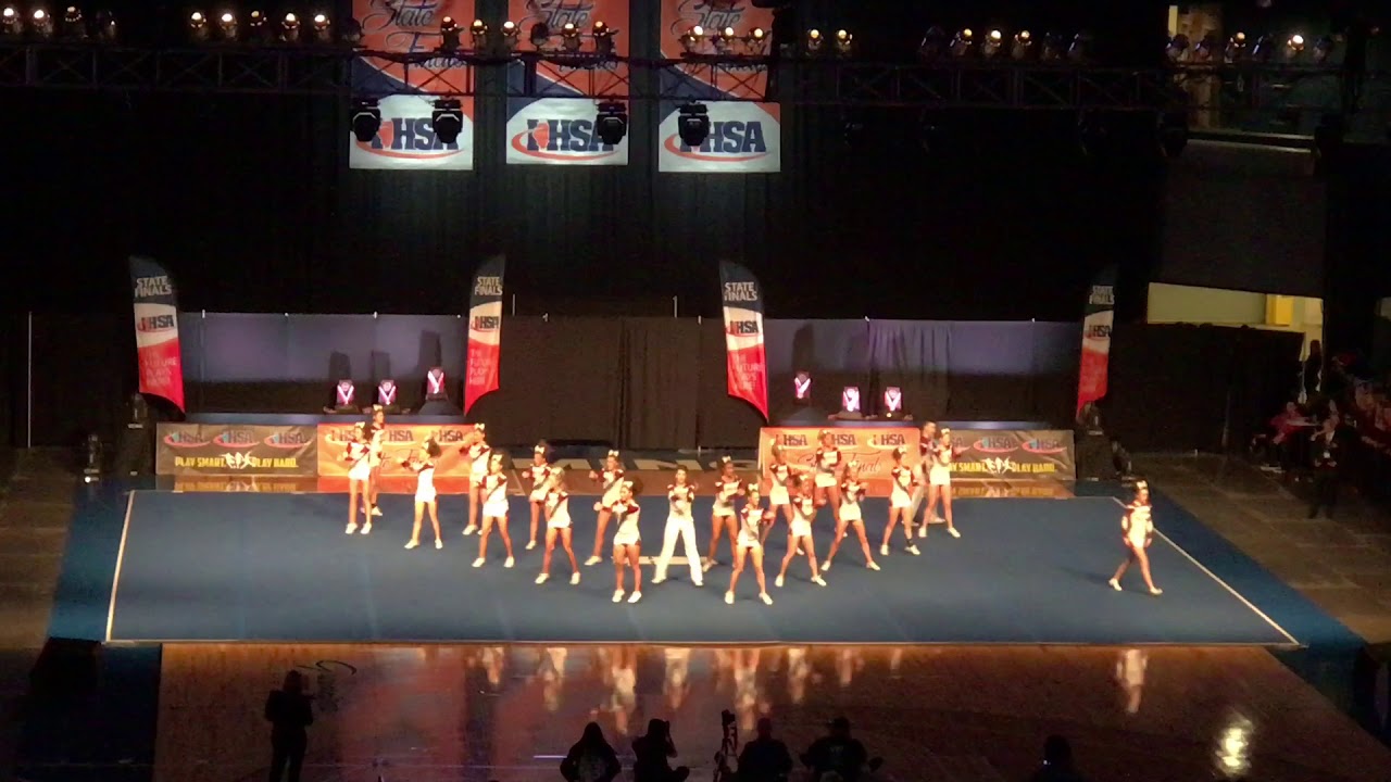 Lockport Varsity Cheer @ IHSA State 2018 (Day 2) - YouTube
