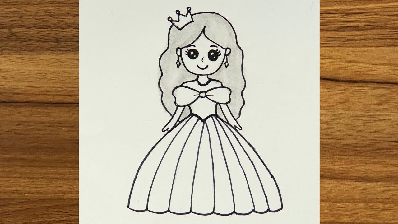 Easy Barbie Doll Drawing step by step | How to draw a barbie with ...