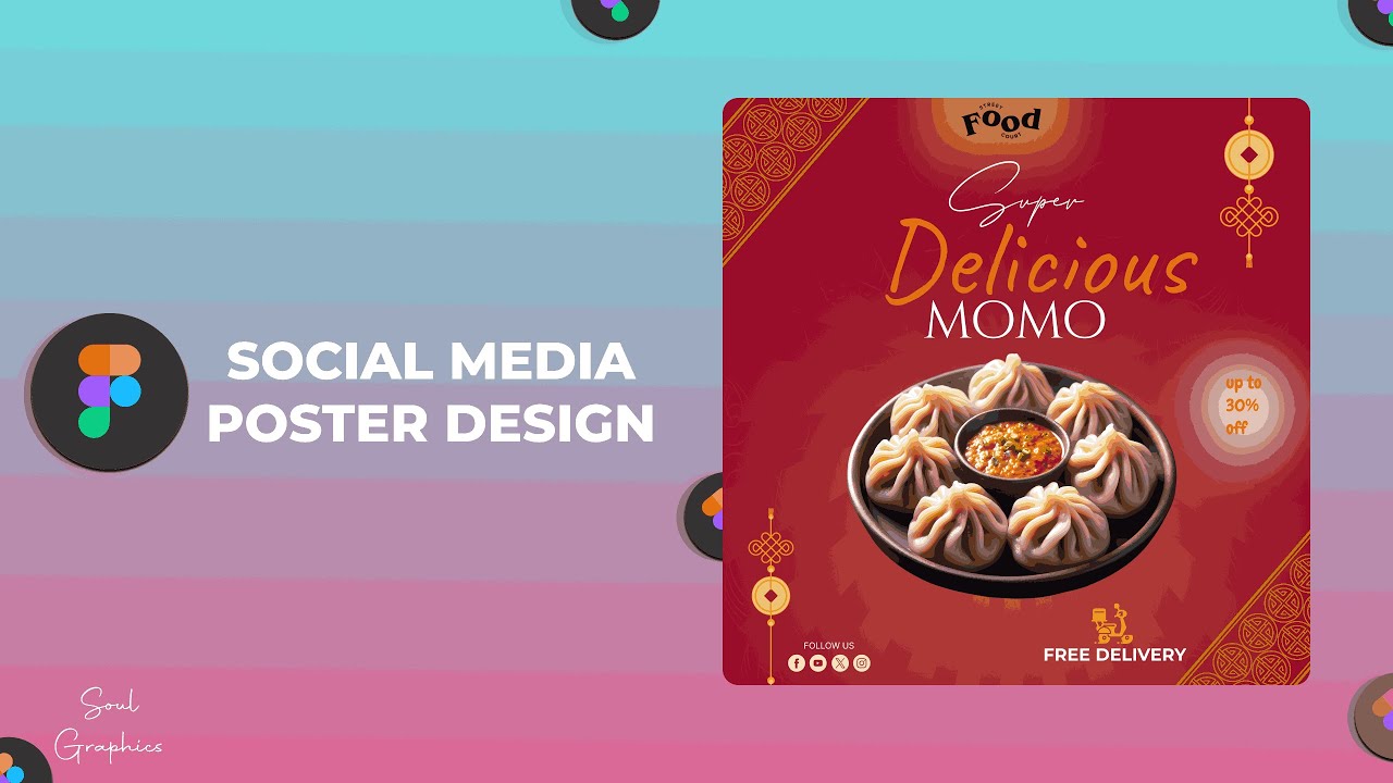 Street Food Poster Desing Concepts in Figma With Soul Graphics 😋😎 - YouTube