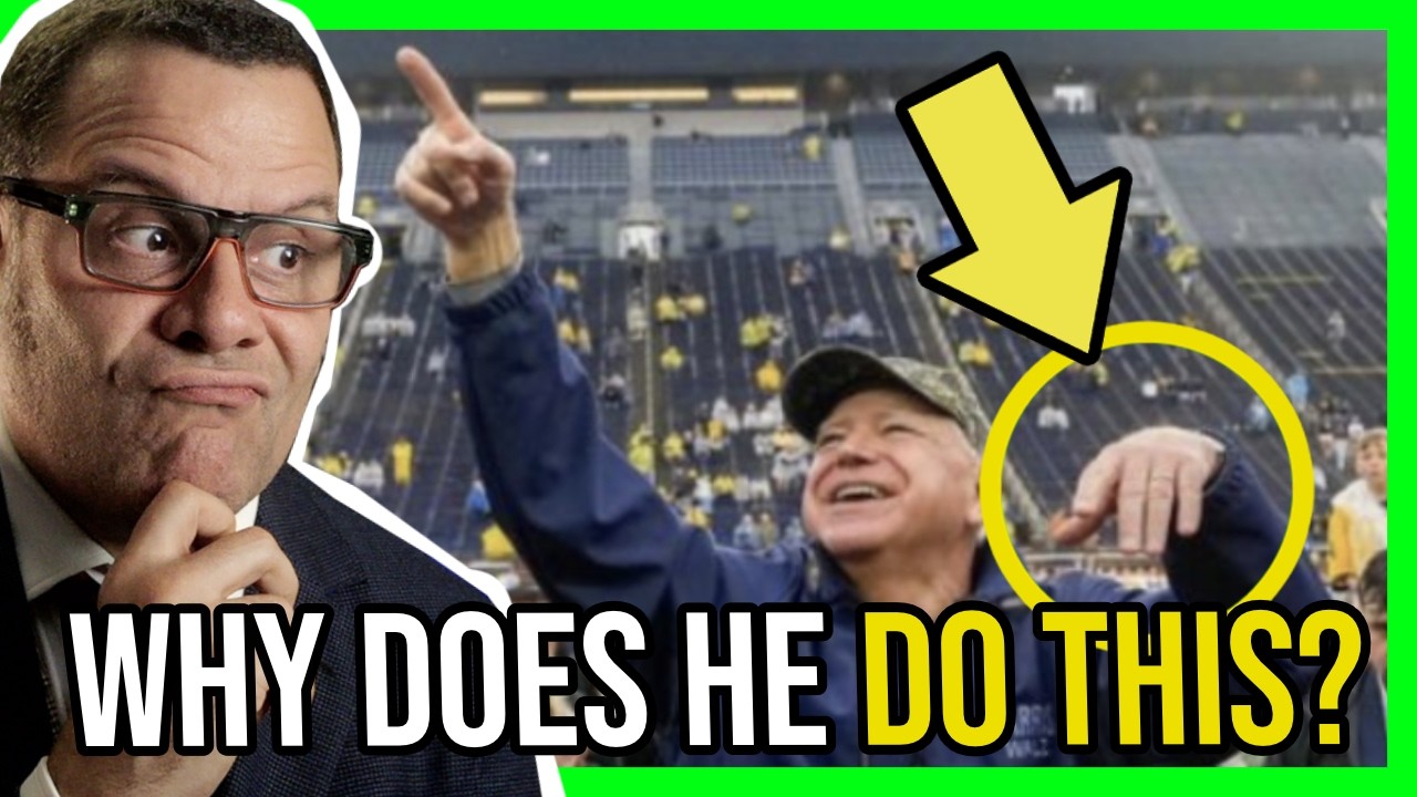 Tim Walz' body language is just... suspicious - YouTube