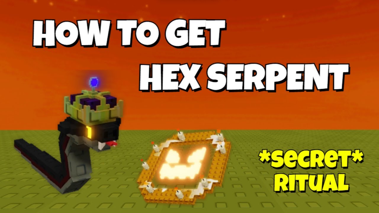 How to get HEX SERPENT with SECRET RITUAL in Grow a Garden ROBLOX - YouTube