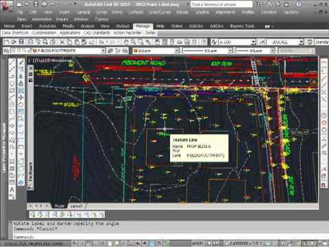Civil 3D 2012 Tutorial- Point labels and Point markers - YouTube