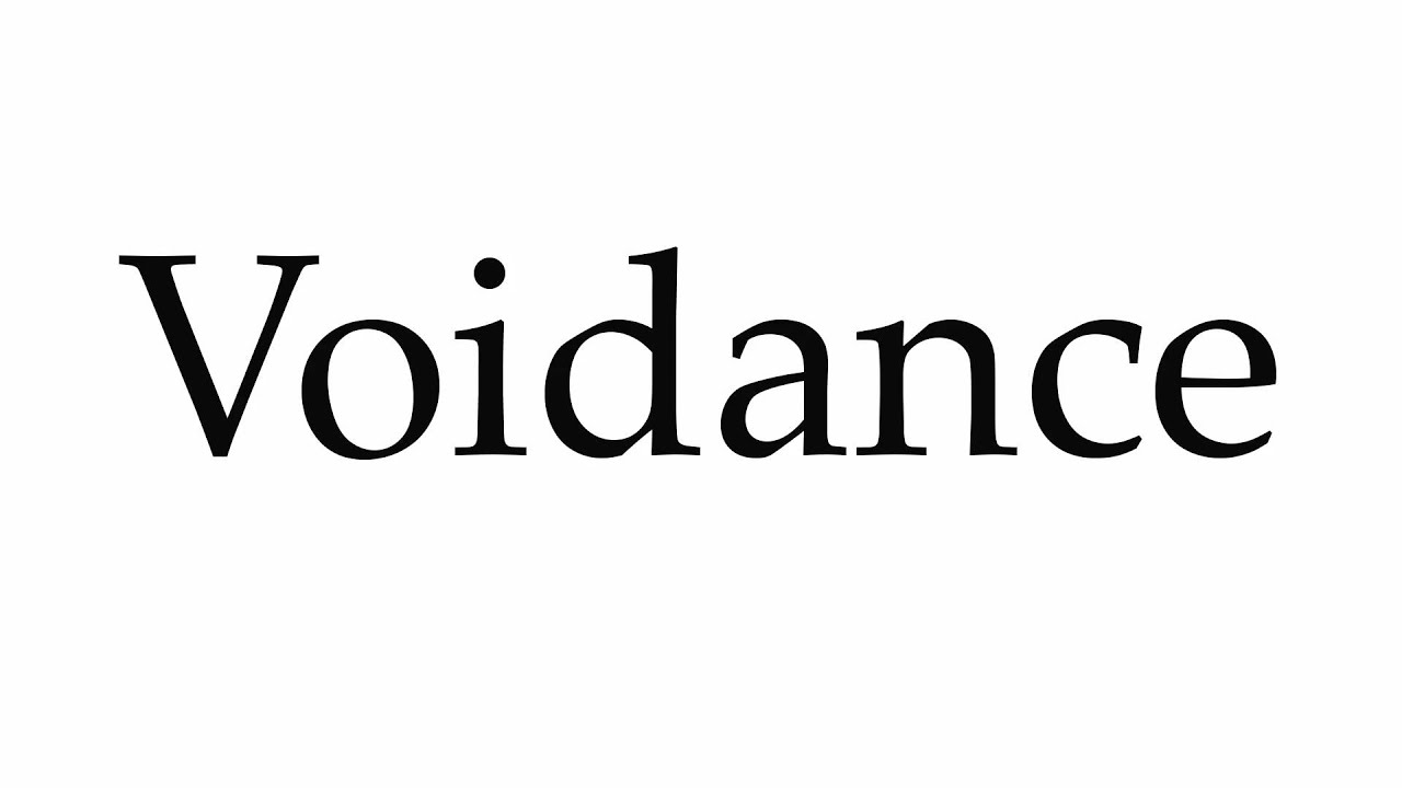 How to Pronounce Voidance - YouTube