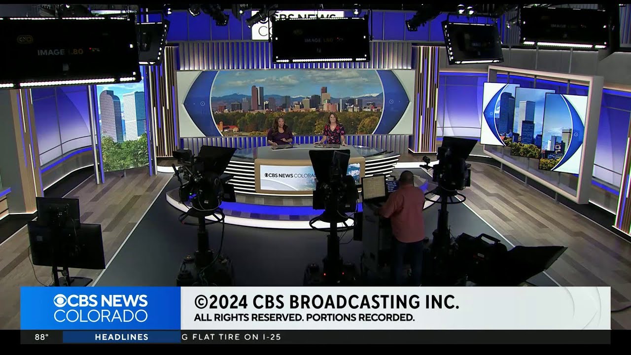 KCNC | CBS News Colorado First at 4pm - New Set Debut - Headlines, Open ...