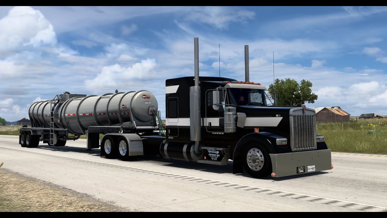 American Truck Simulator Jon Ruda Kenworth W900L Mac tanker yanking ...