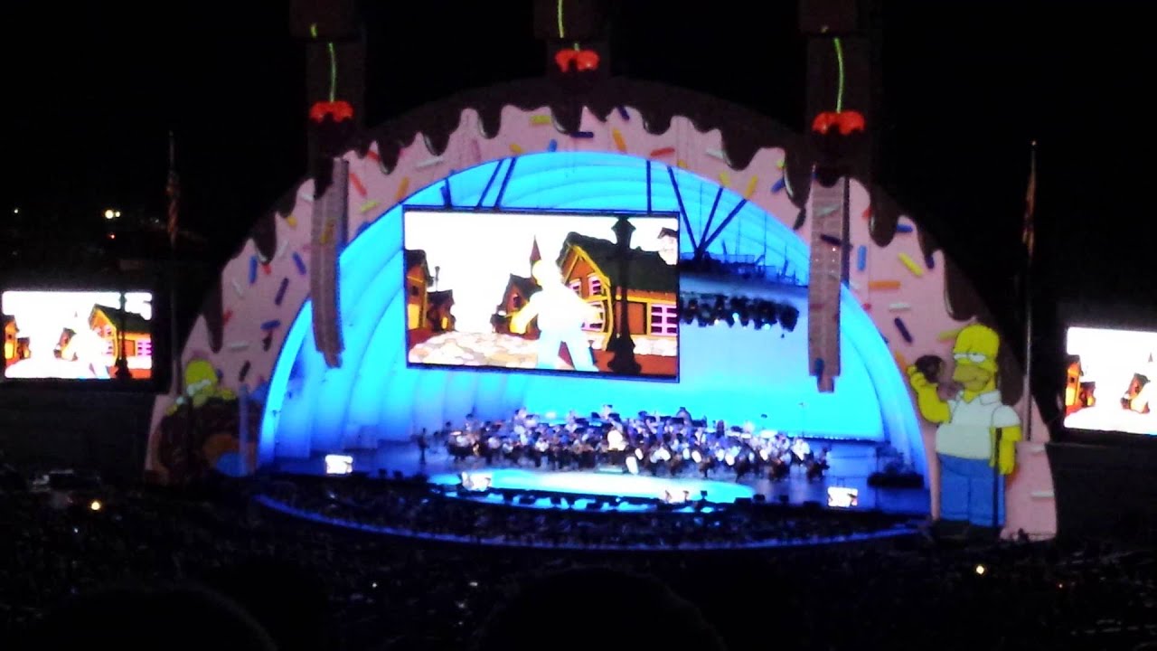 Simpsons Chocolate Land - Simpsons Concert at Hollywood Bowl w/ LA ...