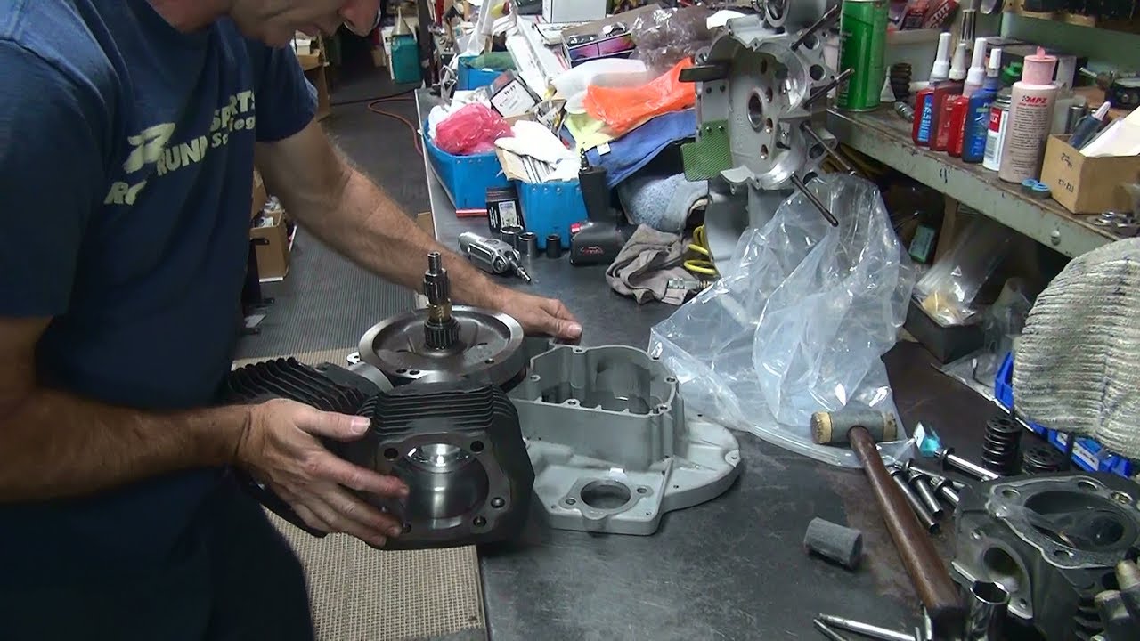 1990's #102 evo sportster 90ci big bore lowerend assembly motor case ...