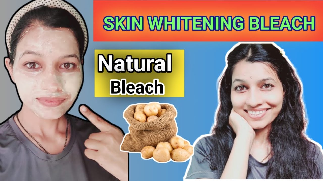 Natural Bleach for face at home|Skin whitening face Bleach|Aloo Facial ...