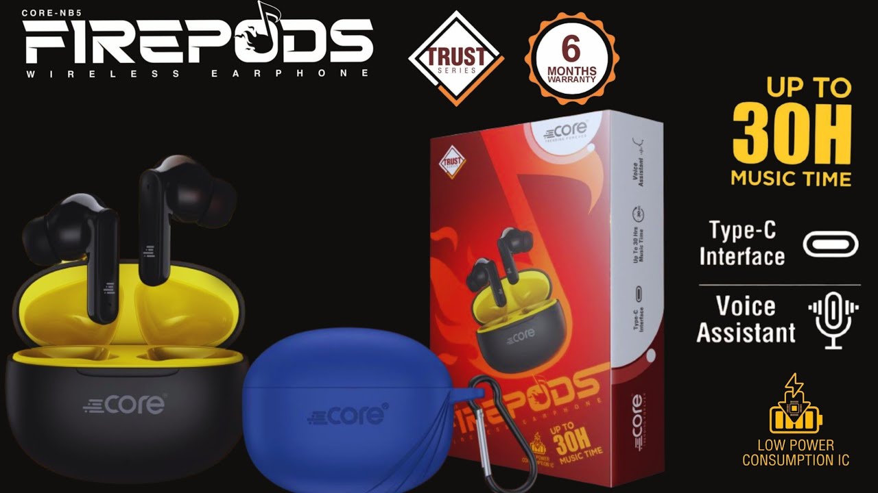 Core NB_5 Firepods 🔥 Wireless Bluetooth Earbuds !! Core Bluetooth ...