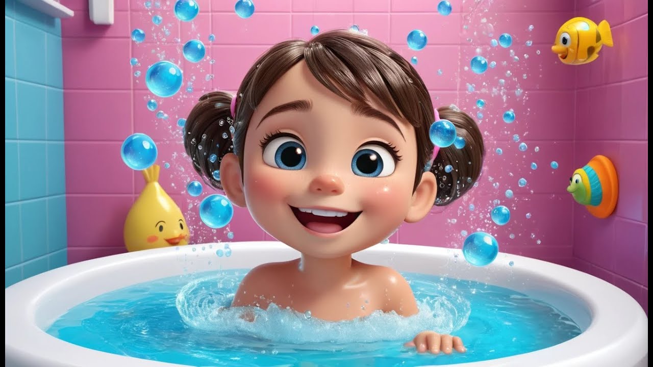 Splish, Splash, A Rainbow Bath | Fun Nursery Rhyme for Kids | Sing ...