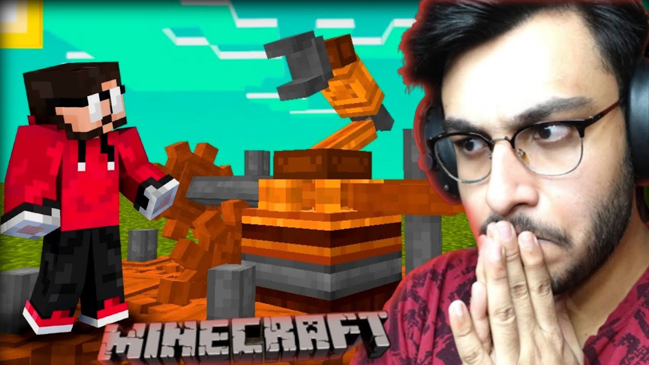 IN HEROBRINE SMP RAWKNEE MADE A MECHANICAL REDSTONE FACTORY - YouTube