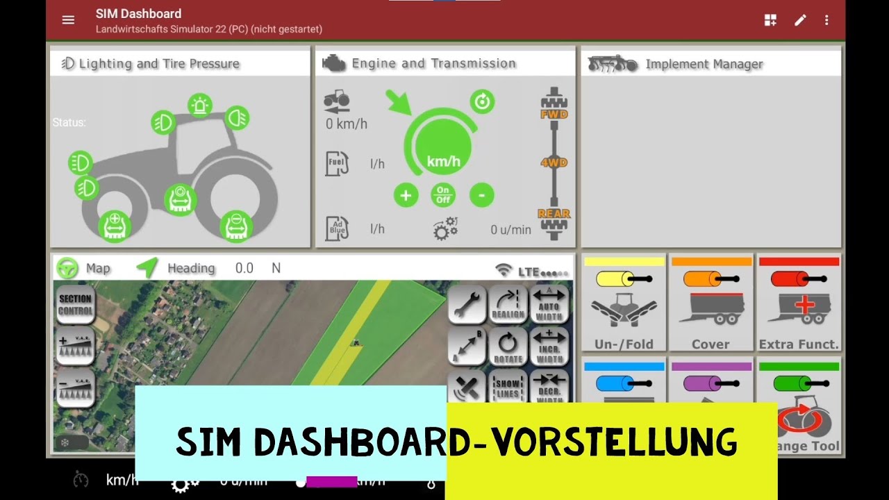 LS22 - SIM DASHBOARD - INFOS - YouTube