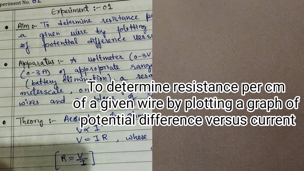 To find resistance of a given wire using meter bridge and determine its ...