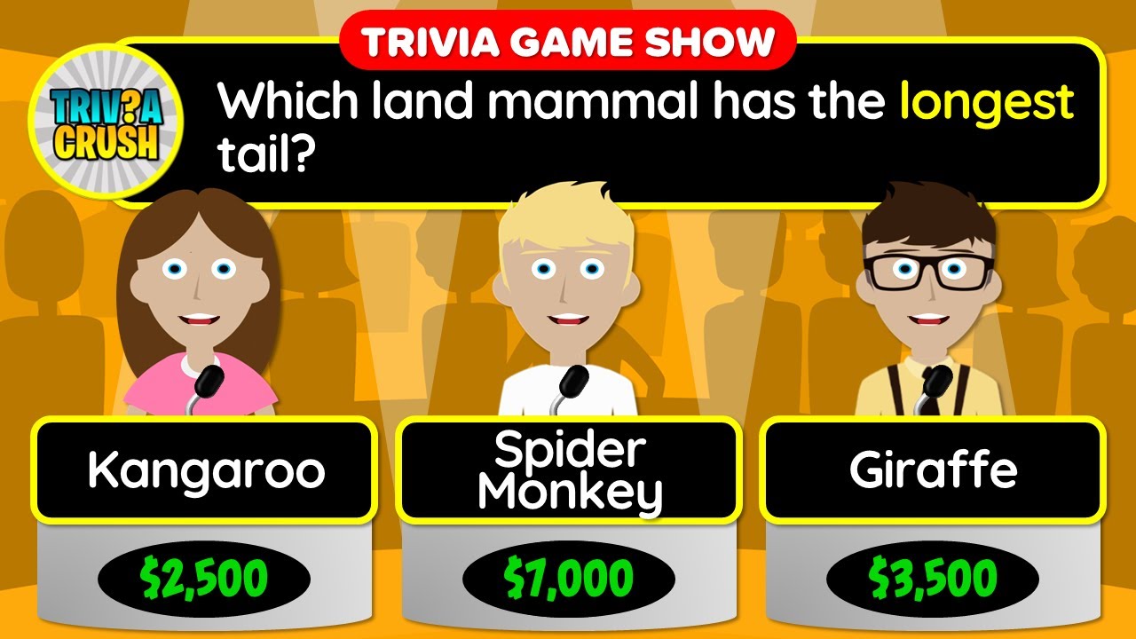 😃👉 GENERAL KNOWLEDGE QUIZ! - 50 Trivia Questions in a Unique Game Show ...