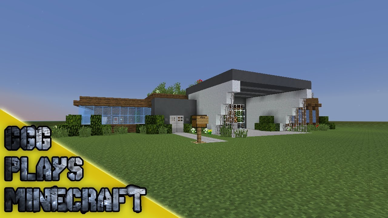 Minecraft Creative: Stort moderne hus! - YouTube