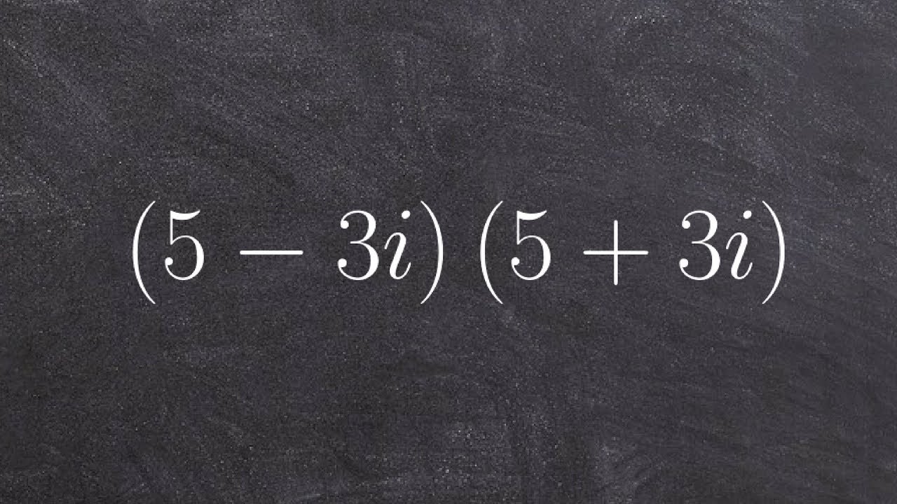 Algebra 2 How To Multiply Two Complex Numbers Using Special Products algebra-2-how-to-multiply-two-complex-numbers-using-special-products