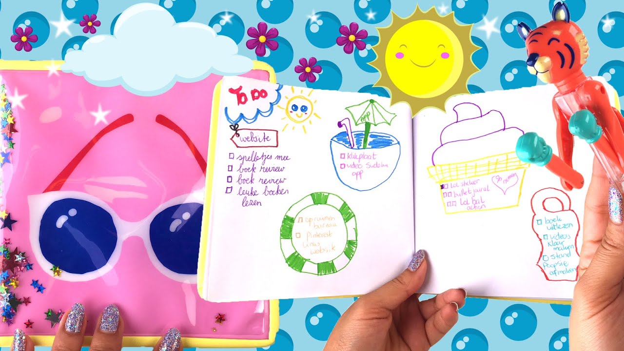 Hoe maak je een zomer bullet journal met een leuk boekje van Flying ...